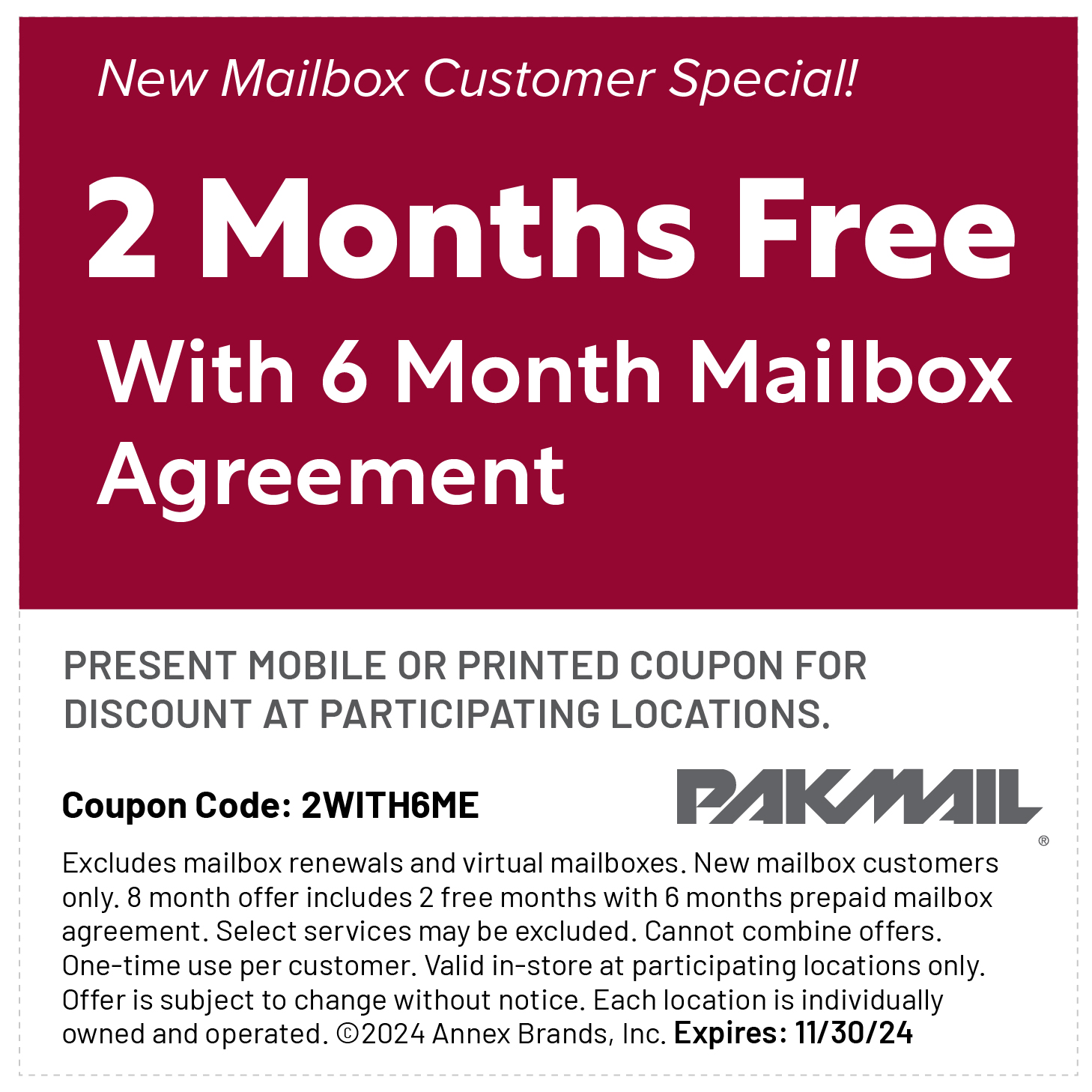 Current Specials | Tucson, AZ | Pak Mail