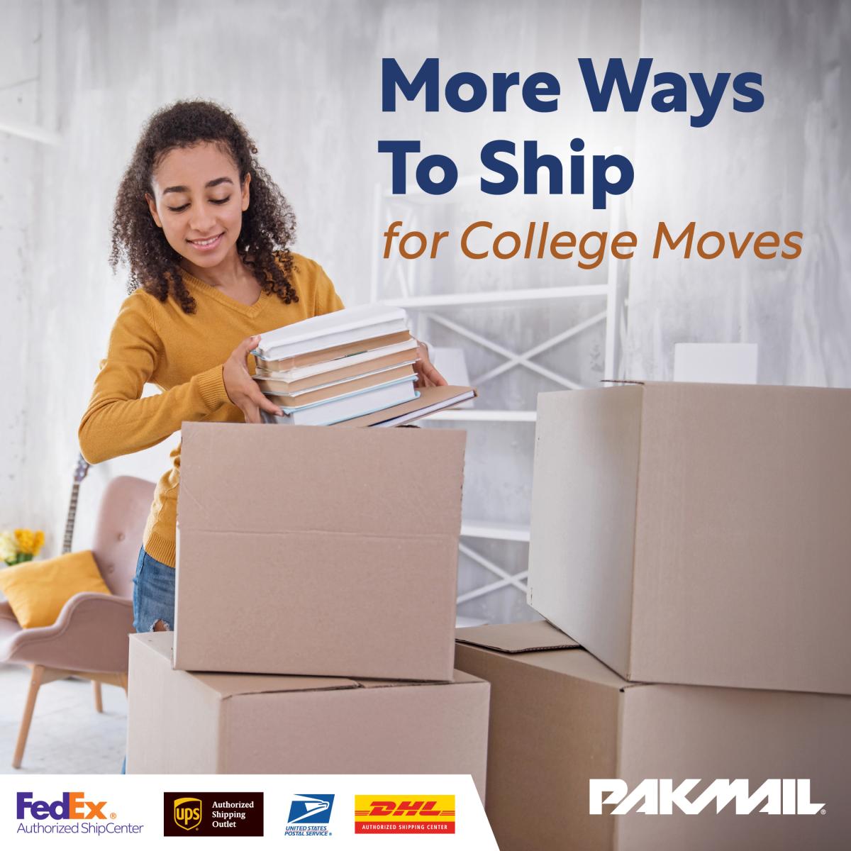 College & Student Shipping Solutions with Pak Mail | Pak Mail